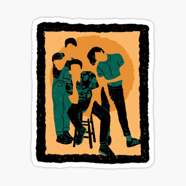 "Half Alive Stamp Aesthetic" Sticker by KnickknackArt | Redbubble