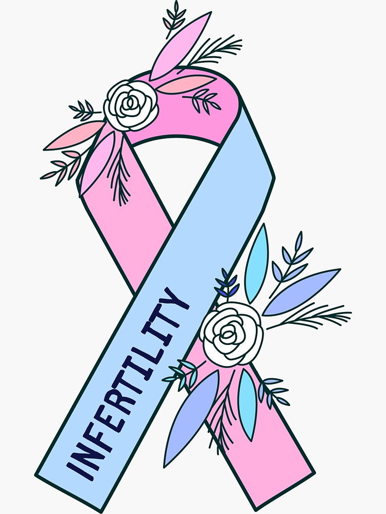 "Infertility Awareness Ribbon" Sticker for Sale by lozo828 | Redbubble