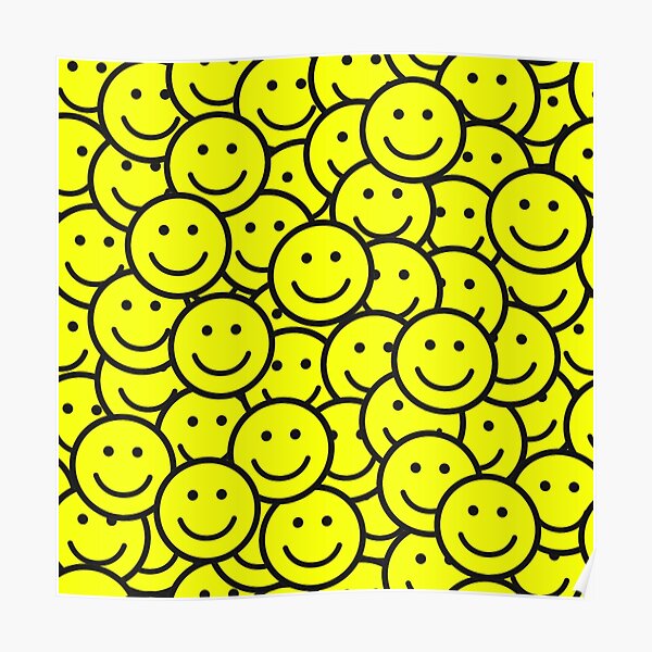 "Mr Smiley Face" Poster for Sale by Bellbird | Redbubble