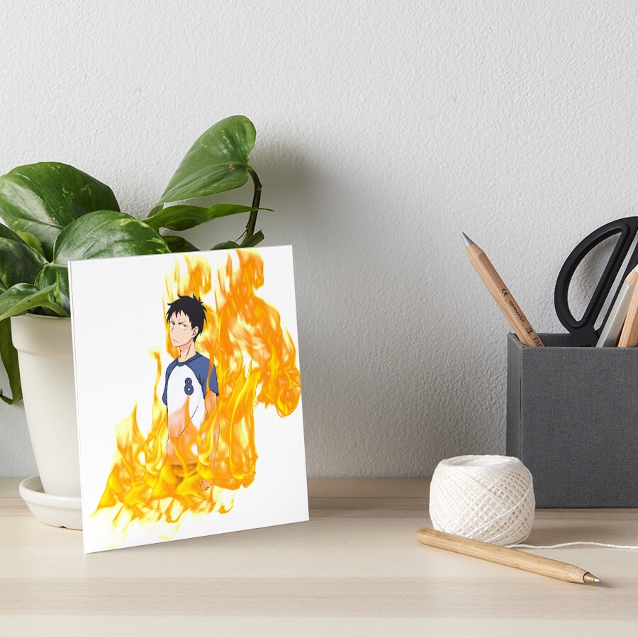 "Fire Force - Shinra Kusakabe, Devils Foot" Art Board Print for Sale by ...