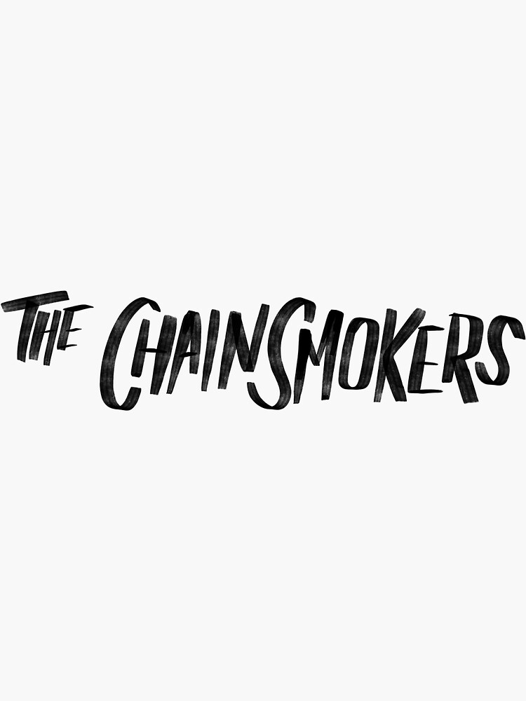 "The Chainsmokers Logo" Sticker for Sale by amycheeryolo | Redbubble