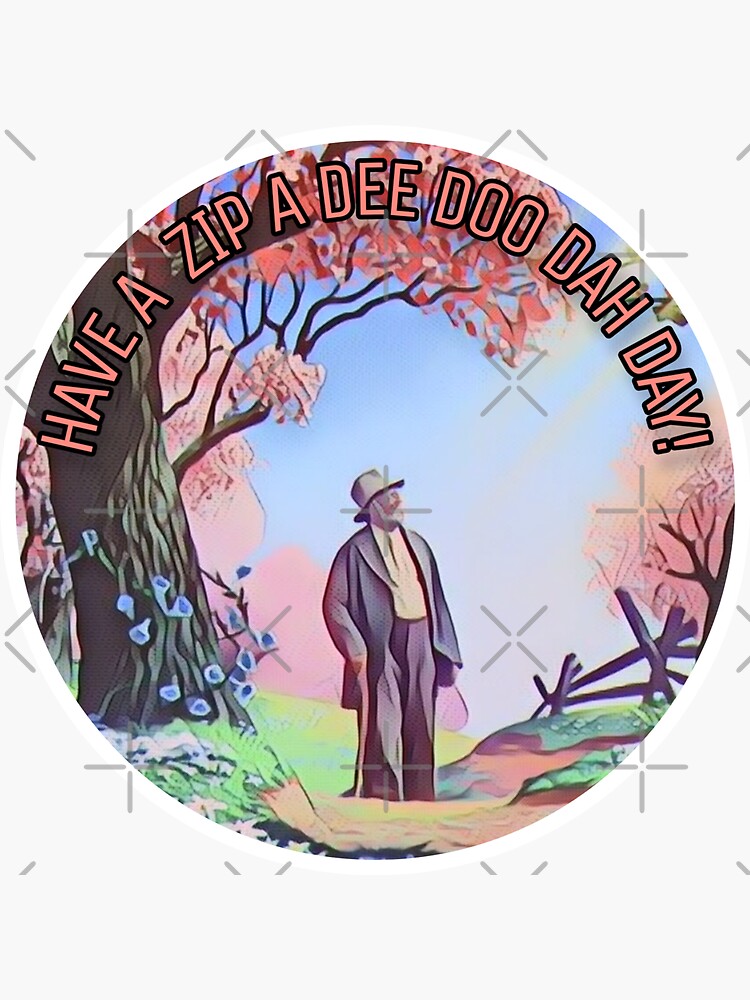 "Zip A dee Doo Dah classic t-shirt" Sticker by itsafrojack1994 | Redbubble