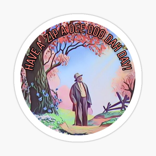 "Zip A dee Doo Dah classic t-shirt" Sticker by itsafrojack1994 | Redbubble