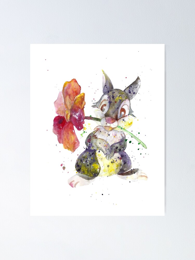 "Thumper." Poster for Sale by salomemika | Redbubble