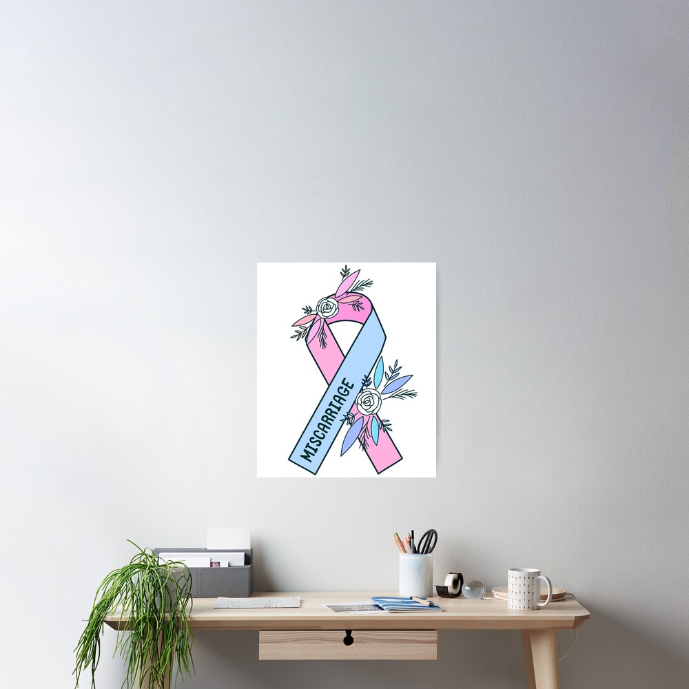 "Miscarriage Awareness Ribbon, Pregnancy Loss" Poster by lozo828 ...