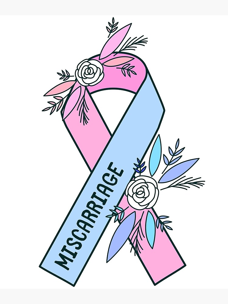"Miscarriage Awareness Ribbon, Pregnancy Loss" Poster by lozo828 ...