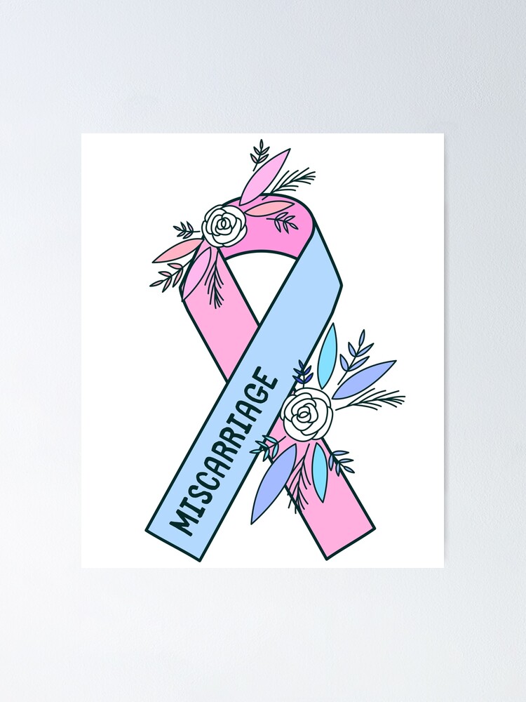 "Miscarriage Awareness Ribbon, Pregnancy Loss" Poster by lozo828 ...