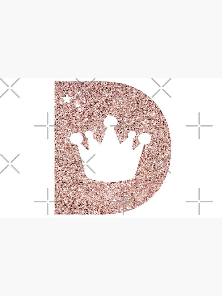 "Letter D Rose Gold Glitter Fairy Monogram" Poster for Sale by ...