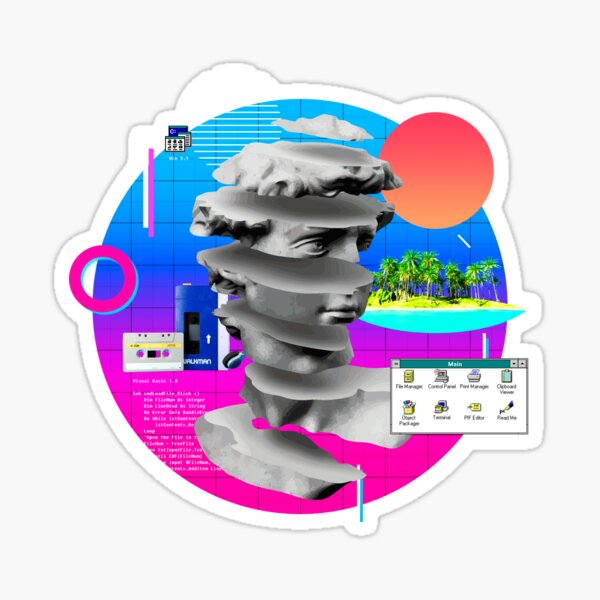 "Retrowave 80s: Windows 3.1, 1992" Sticker for Sale by SynthWave1950 ...