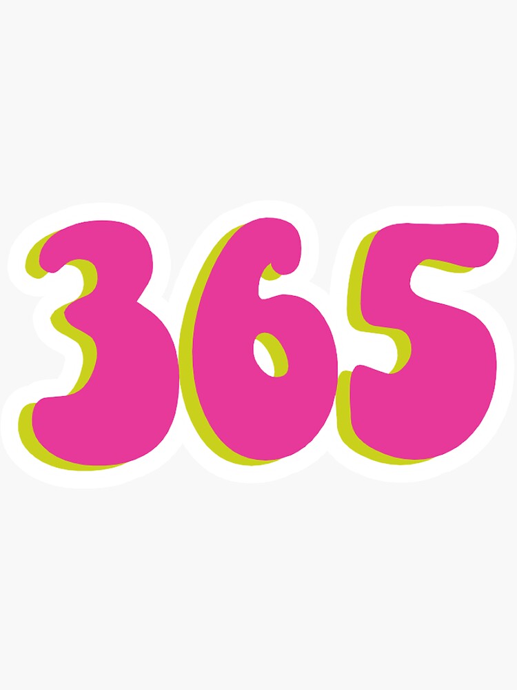 "365 days sticker" Sticker for Sale by radosvetdukov | Redbubble