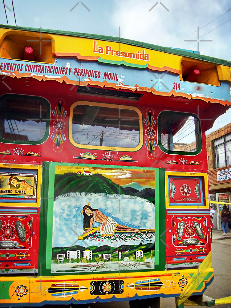 "'Chiva' Bus" Sticker by Trebolazul | Redbubble