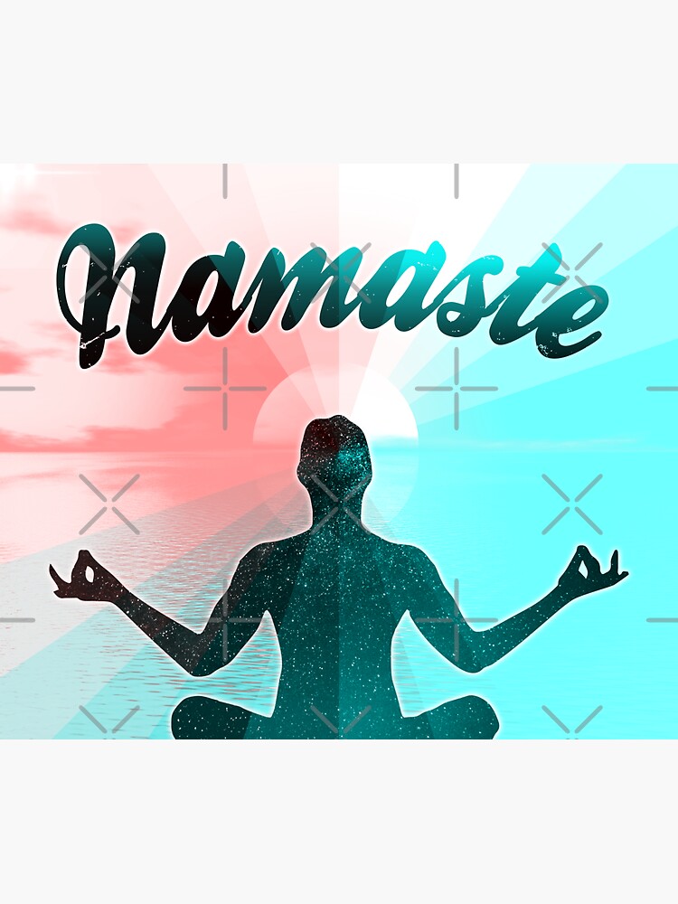 "Namaste (Vintage Retro Poster)" Sticker for Sale by SassyClassyMe ...