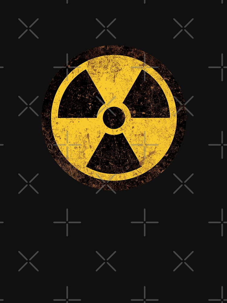 "Vintage Warning Nuclear Radioactive Sign Distressed" T-shirt for Sale ...