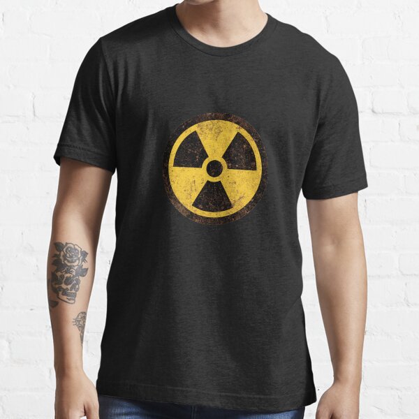 "Vintage Warning Nuclear Radioactive Sign Distressed" T-shirt for Sale ...
