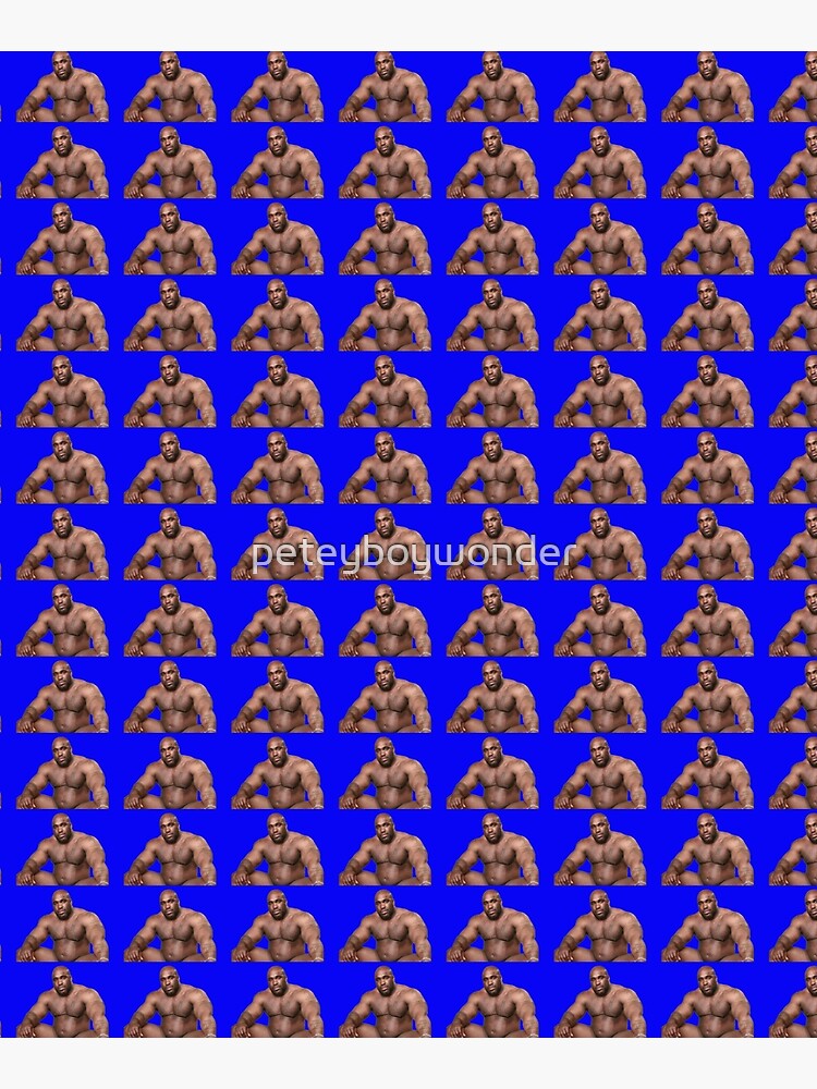 "Barry Wood sitting on bed Dark Blue Background" Mounted Print by ...