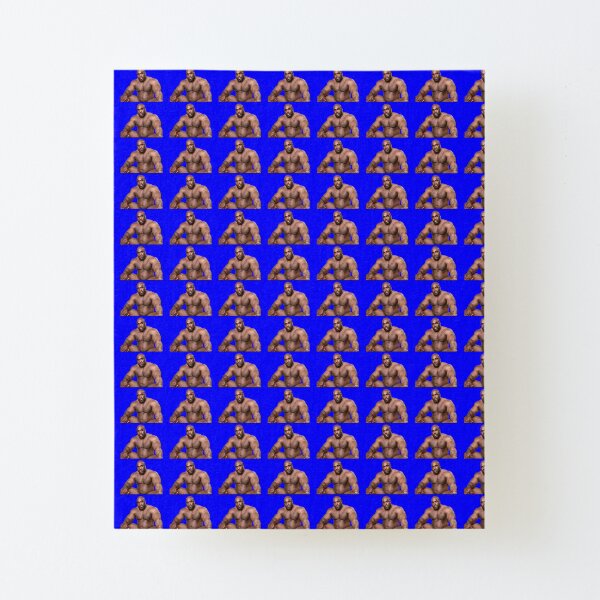 "Barry Wood sitting on bed Dark Blue Background" Mounted Print by ...