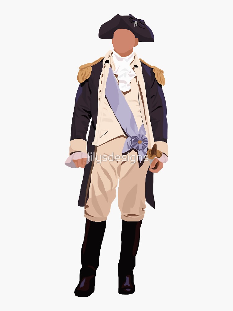 "George Washington - Hamilton the Musical" Sticker by lilysdesigns ...