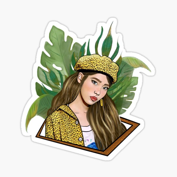 "IU Fan Art" Sticker for Sale by kqwdesigns | Redbubble