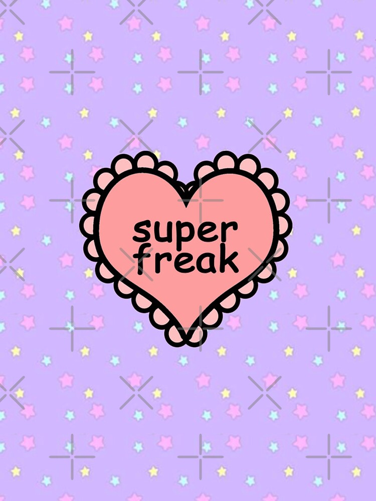 "Offensive Heart Text - Super Freak" iPhone Case for Sale by hunnydoll ...
