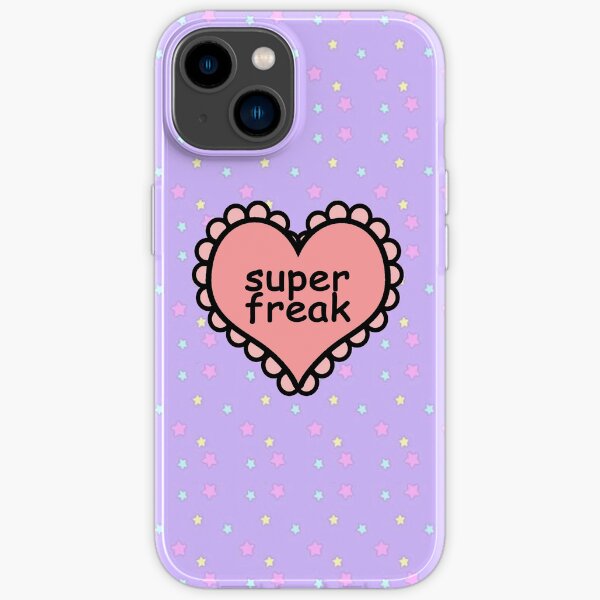 "Offensive Heart Text - Super Freak" iPhone Case for Sale by hunnydoll ...