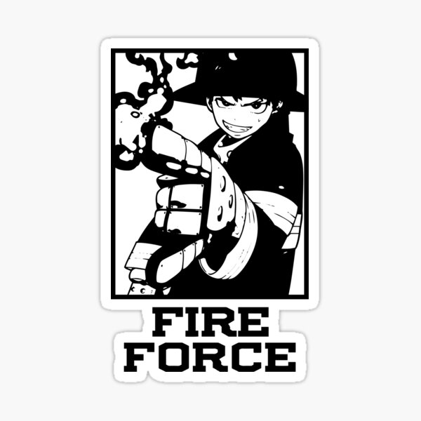 "Fire Force - Shinra Kusakabe" Sticker for Sale by srturk | Redbubble