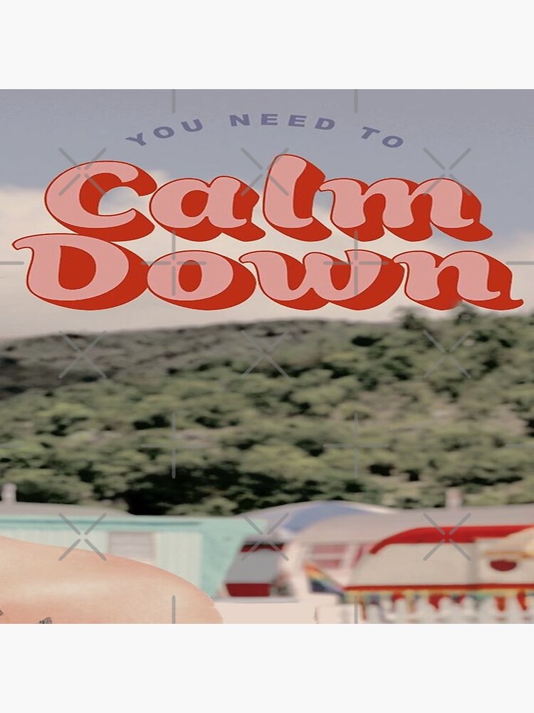 "calm down " Sticker for Sale by nelicglobal212 | Redbubble