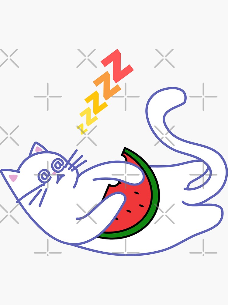 "catermelon" Sticker for Sale by TheHappyWall | Redbubble
