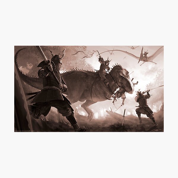 "T. rex vs. Samurai" Photographic Print by arvalis | Redbubble