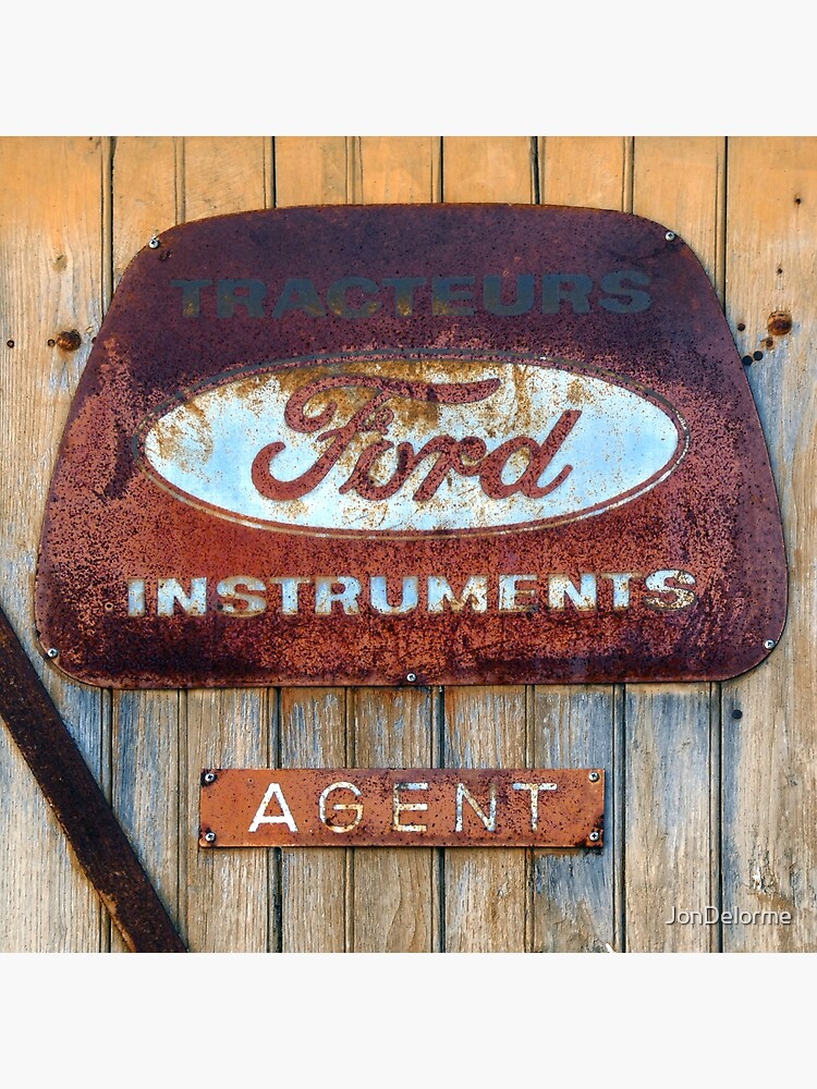 "Rusty Enamel French Sign." Poster by JonDelorme | Redbubble