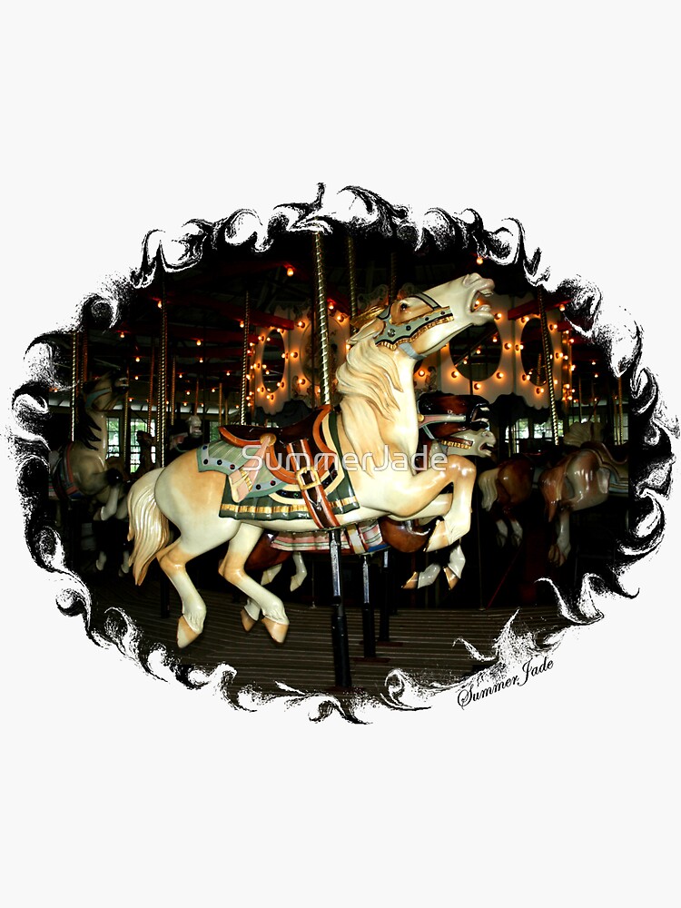 "Rod Serling's Boyhood Carousel " Sticker by SummerJade | Redbubble