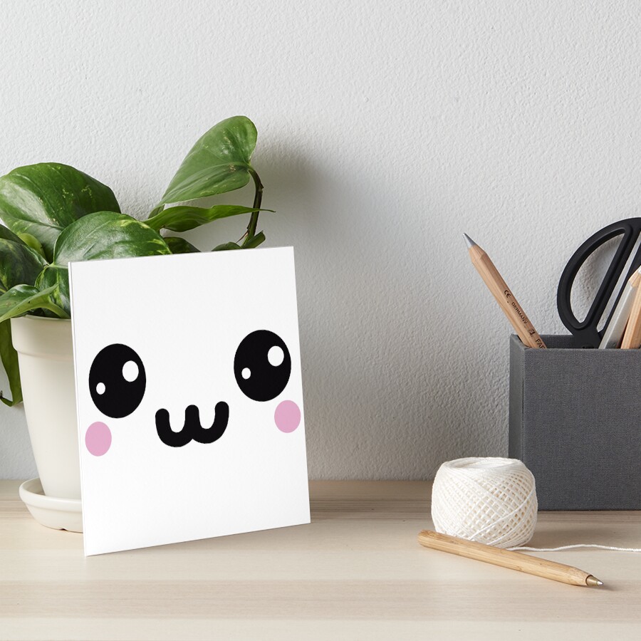 "cute owo face" Art Board Print for Sale by Tallulah-Malibu | Redbubble