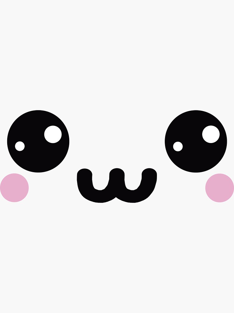 "cute owo face" Sticker for Sale by Tallulah-Malibu | Redbubble