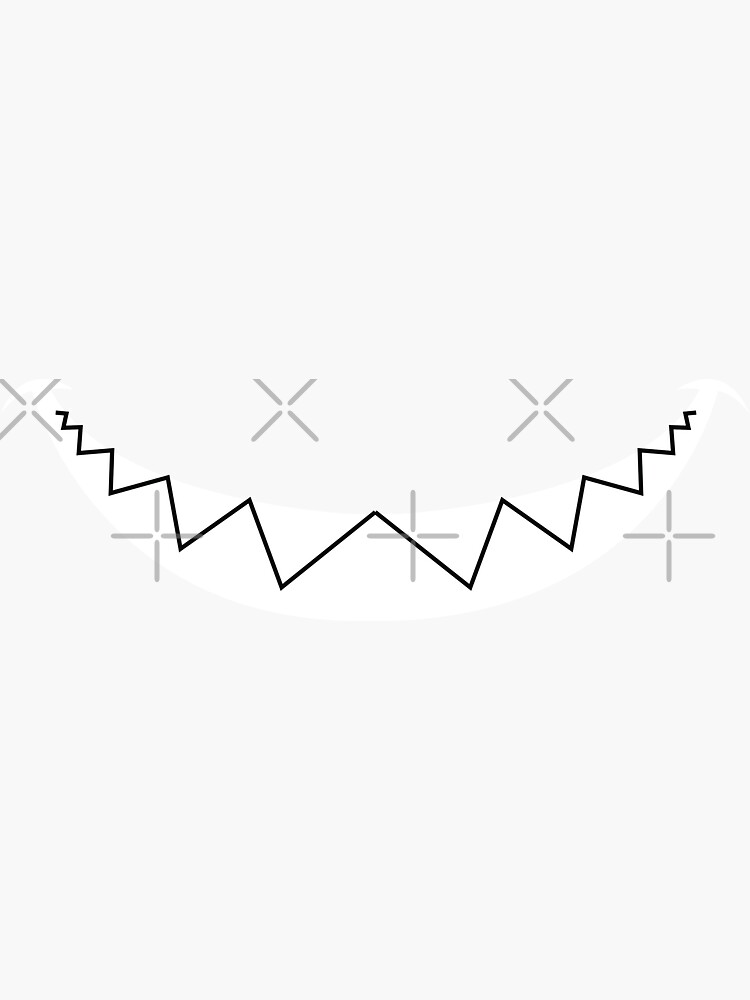 "Scary Evil Smile" Sticker for Sale by razvigod | Redbubble