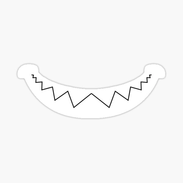 "Scary Evil Smile" Sticker for Sale by razvigod | Redbubble