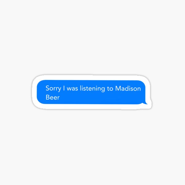 "Madison Beer Fans" Sticker by moodysticks | Redbubble
