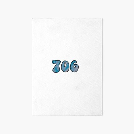 "Augusta Georgia 706 Area Code Retro Numbers" Art Board Print for Sale ...