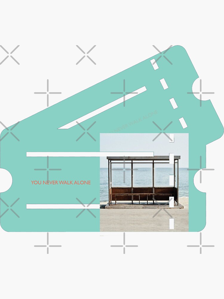 "Bts you never walk alone - sticker,posters and pins" Sticker by Ana88s ...