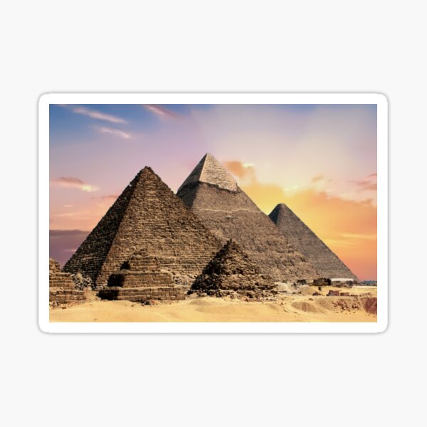 "Egyptian Pyramids" Sticker by madtoyman | Redbubble