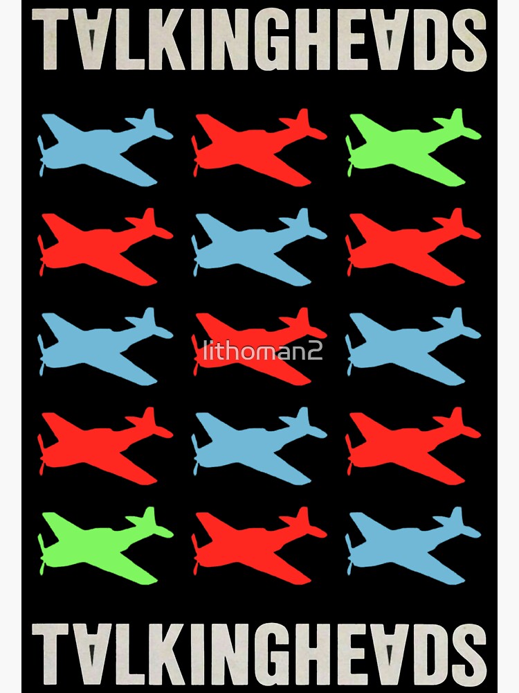 "Talking Heads Graphic" Sticker by lithoman2 | Redbubble