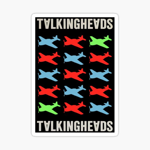 "Talking Heads Graphic" Sticker by lithoman2 | Redbubble