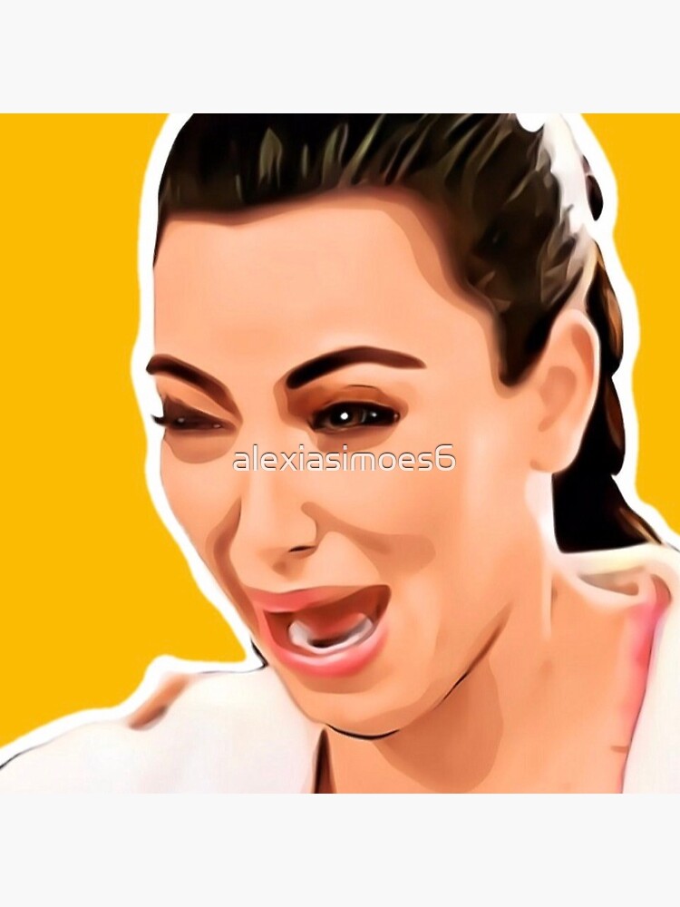 "Kim Kardashian Crying Meme" Art Print by alexiasimoes6 | Redbubble
