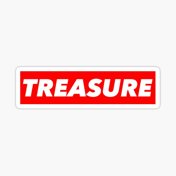 "Treasure Kpop Logo Design " Sticker by AdrisInspo | Redbubble