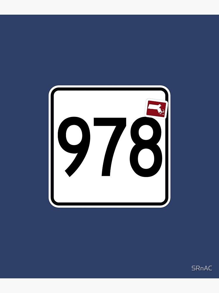"Massachusetts State Route 978 (Area Code 978)" Poster for Sale by ...