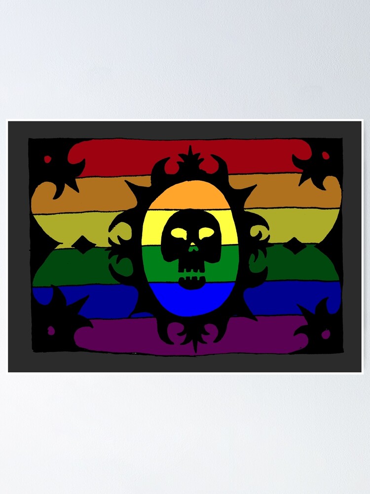 "gothic pride flag" Poster for Sale by ReeshaD | Redbubble