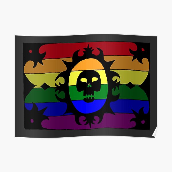 "gothic pride flag" Poster for Sale by ReeshaD | Redbubble