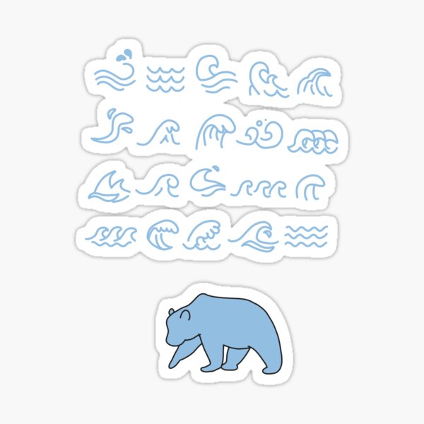 "Water Bear" Sticker for Sale by zoliza | Redbubble