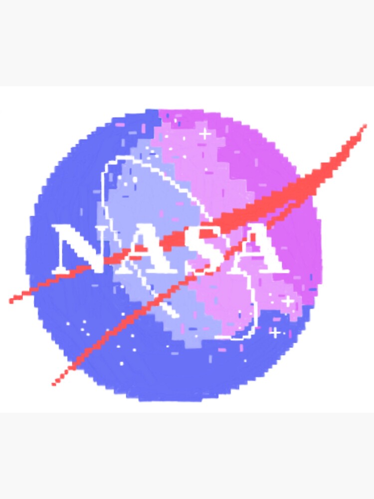 "NASA (pixel art)" Sticker by Bangshii | Redbubble