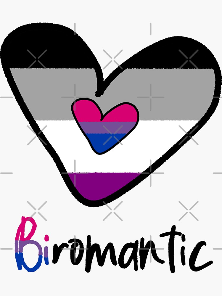 "Biromantic- LGBTQ+-Love- PRIDE " Sticker for Sale by VtheArtist ...