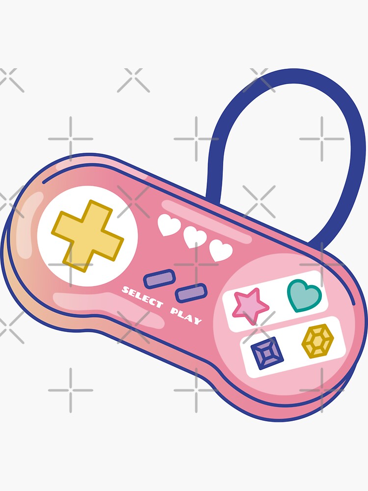 "Controller - Pink Aesthetic" Sticker for Sale by GasparArts | Redbubble