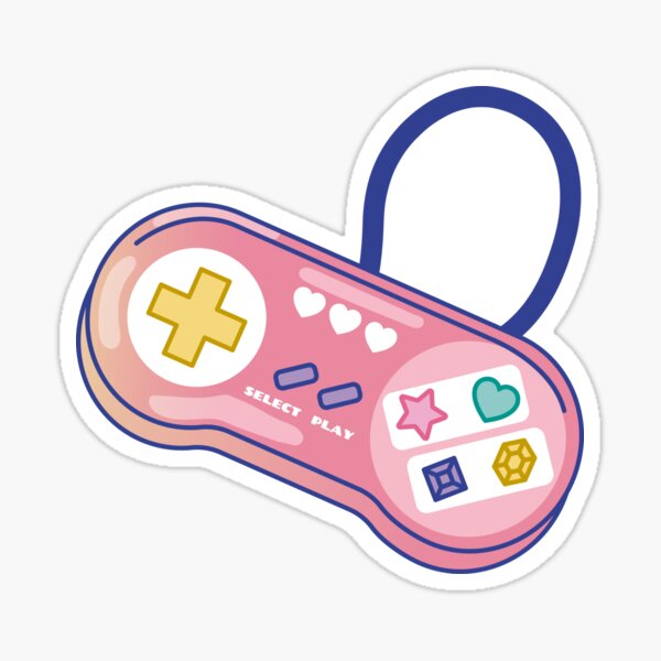"Controller - Pink Aesthetic" Sticker for Sale by GasparArts | Redbubble